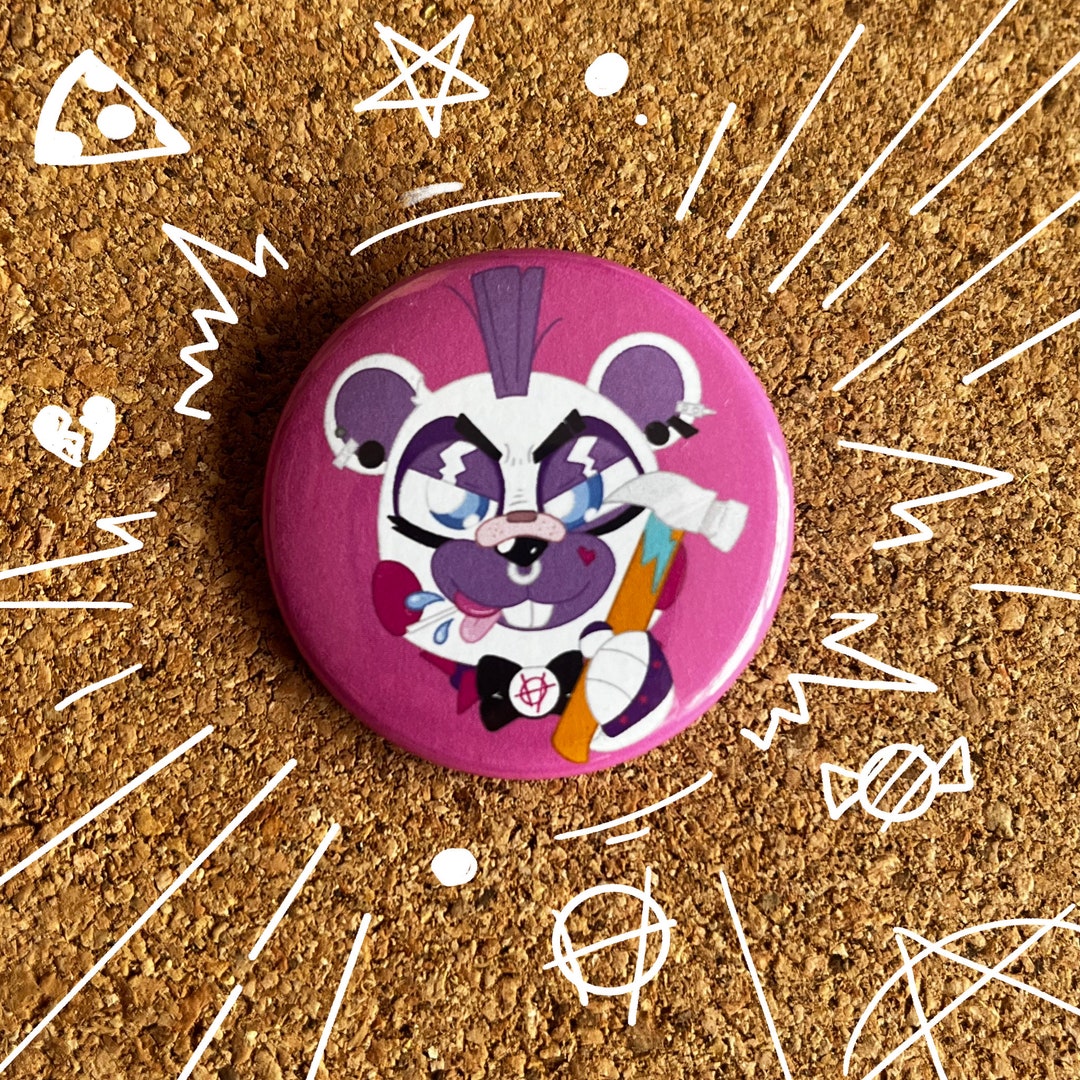 Punk Helpy Five Nights at Freddys, FNAF Button Badge - Etsy