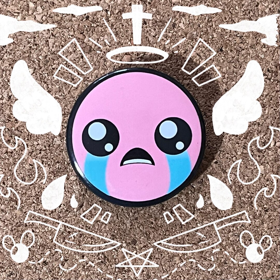 Isaac | the Binding of Isaac | Button Badge - Etsy
