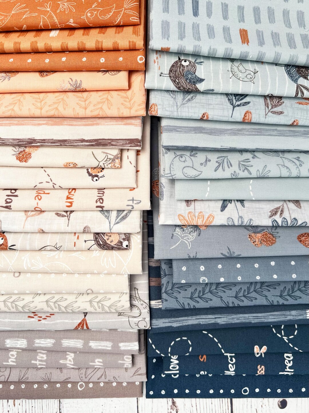 Chirp 33 Piece Fat Quarter Bundle by Elena Amo for Moda Fabrics - Etsy