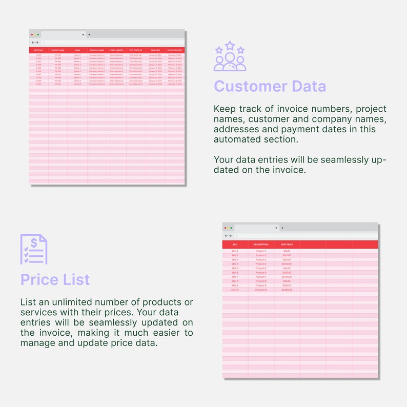 Nail Salon Invoice Template - Customizable With Google Sheets - Etsy