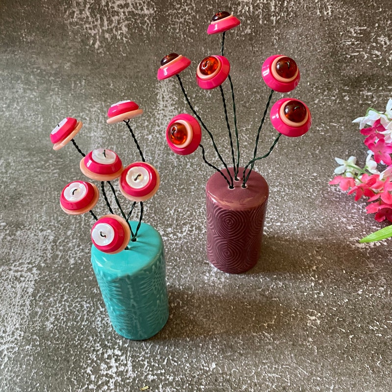 Button Flowers - Etsy