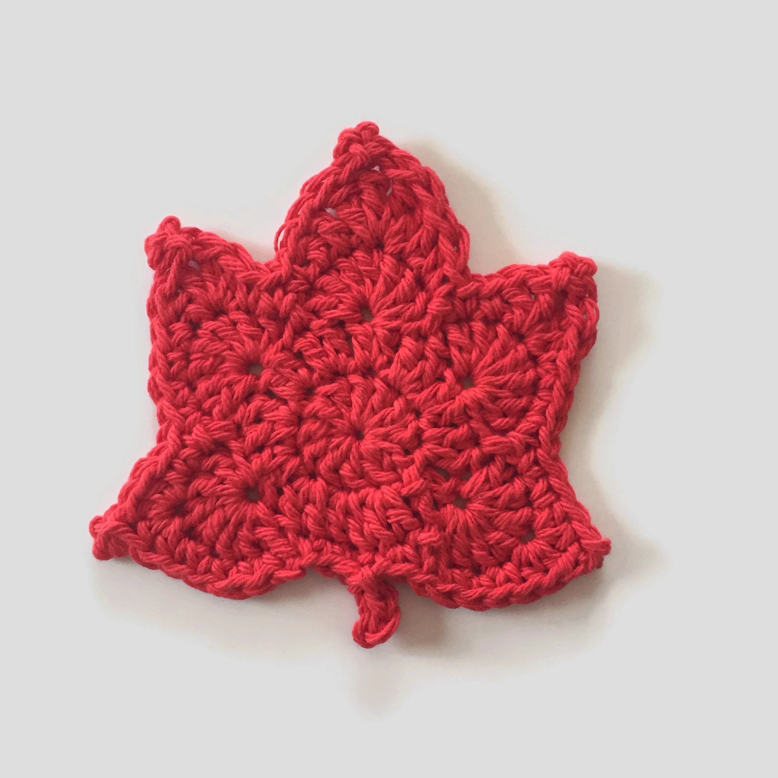 Crochet Maple Leaf Coasters, Fall Colors, 100% Cotton Drink Coasters - Etsy