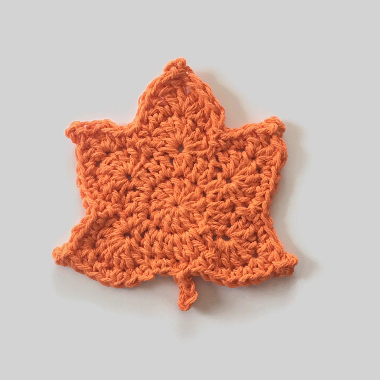 Crochet Maple Leaf Coasters, Fall Colors, 100% Cotton Drink Coasters - Etsy