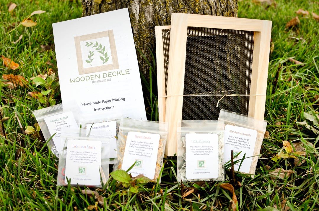 Paper Making Kit: Original 5x7" - Kit for Handmade Paper by Wooden ...