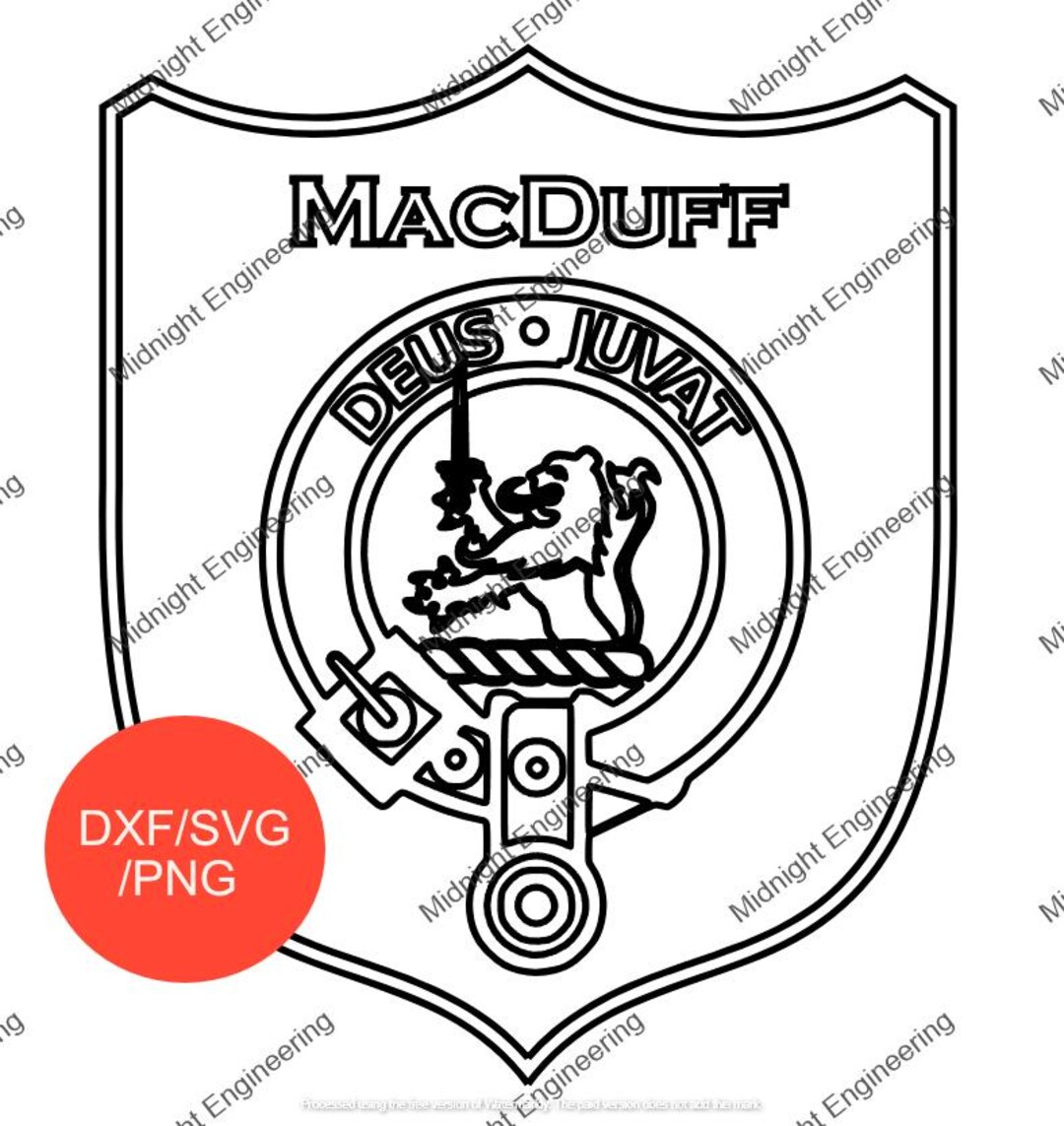 Clan Macduff - Simple SVG/DXF for Cnc/laser - Etsy