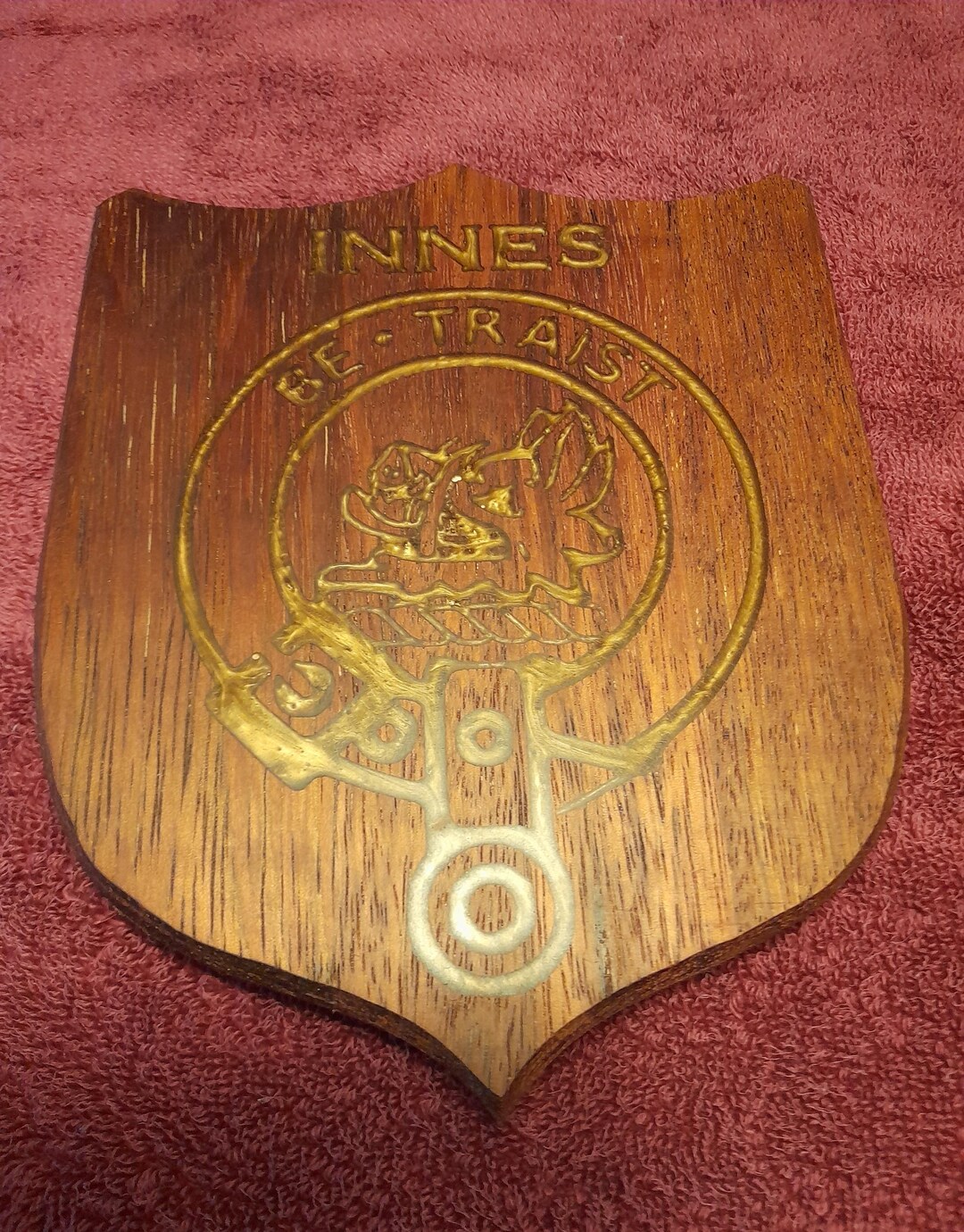 Clan Innes - Carved Timber Crest - Etsy