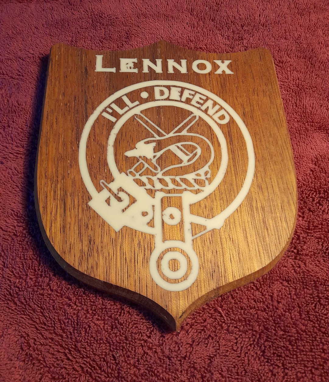Clan Lennox - Carved Timber Crest - Etsy