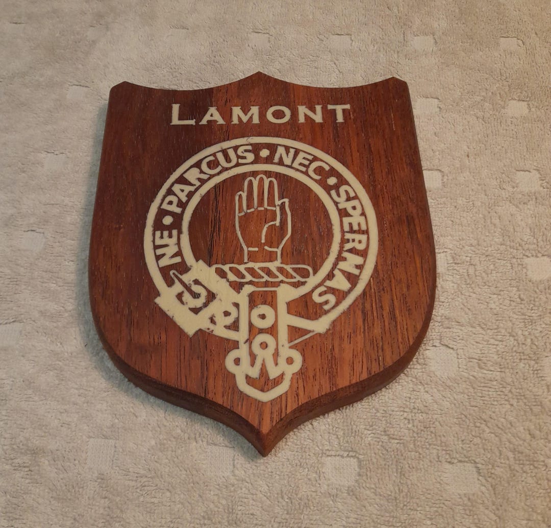 Clan Lamont - Carved Timber Crest - Etsy