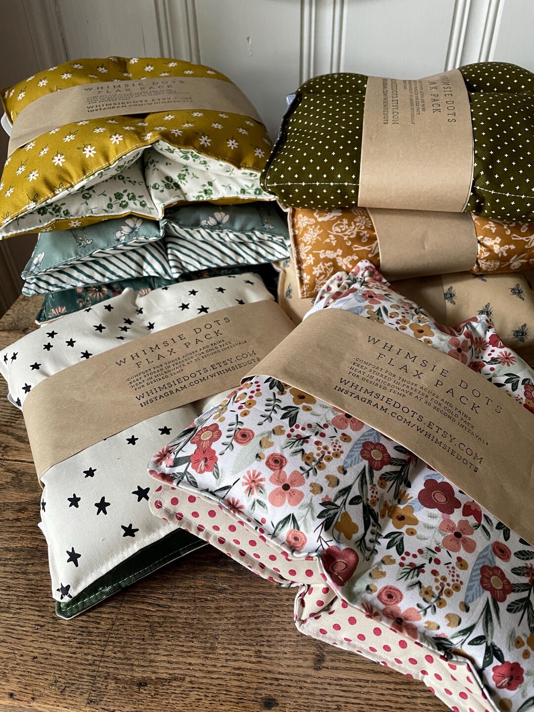 Flax Seed Pack-hot or Cold-large Style-arthritis Comfort Therapy-8 ...