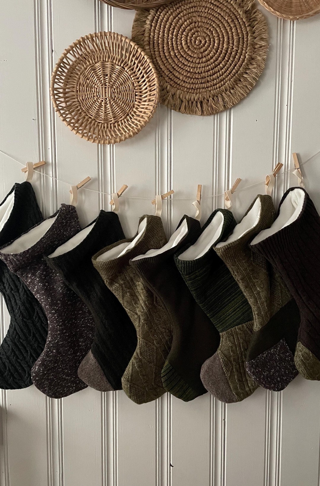 Woodland Sweater Stockings-8 Designs to Choose From-repurposed Clothing ...