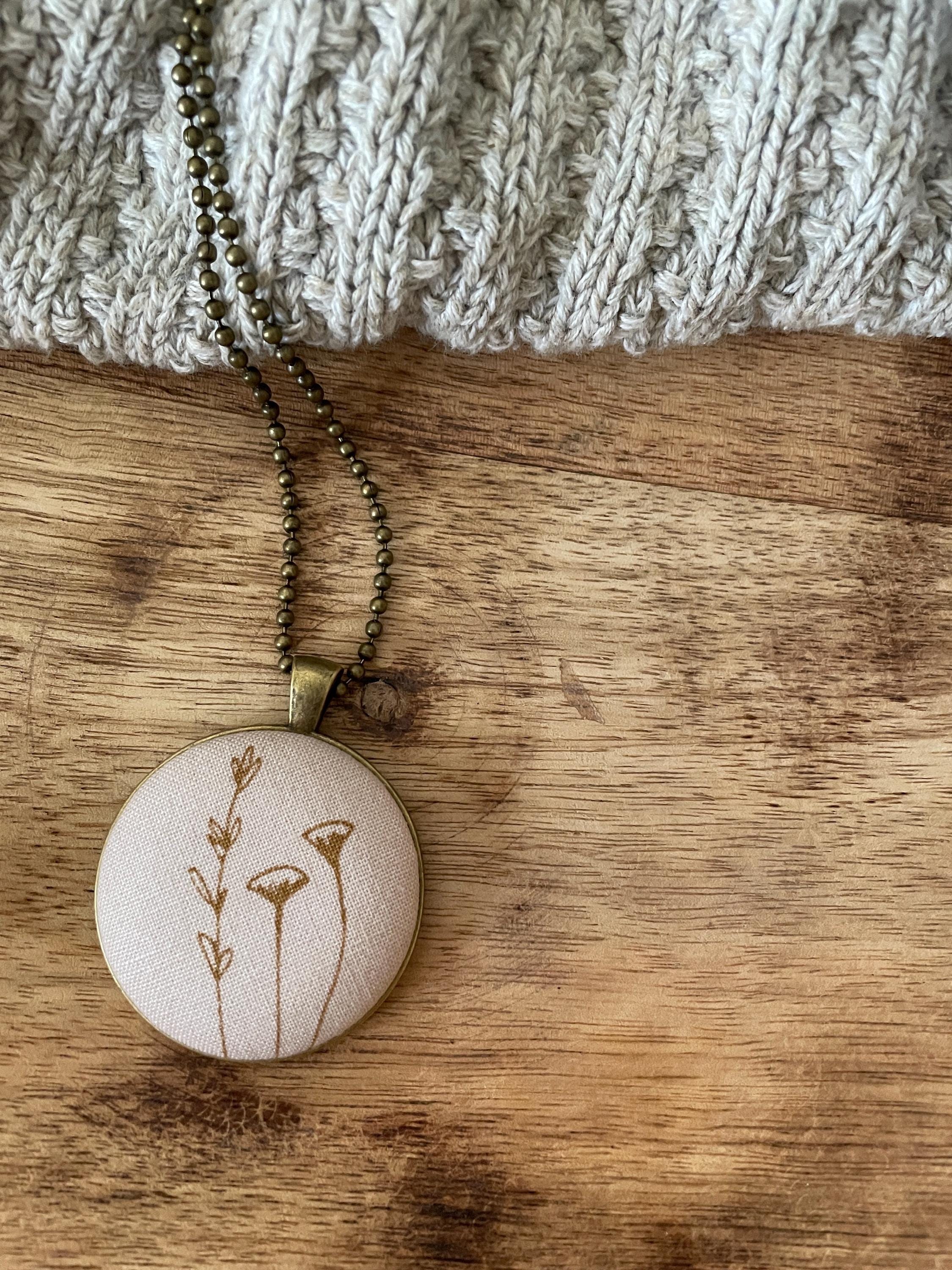 Floral Button Necklaces-9 Design Options-the Littlest of Details-a ...