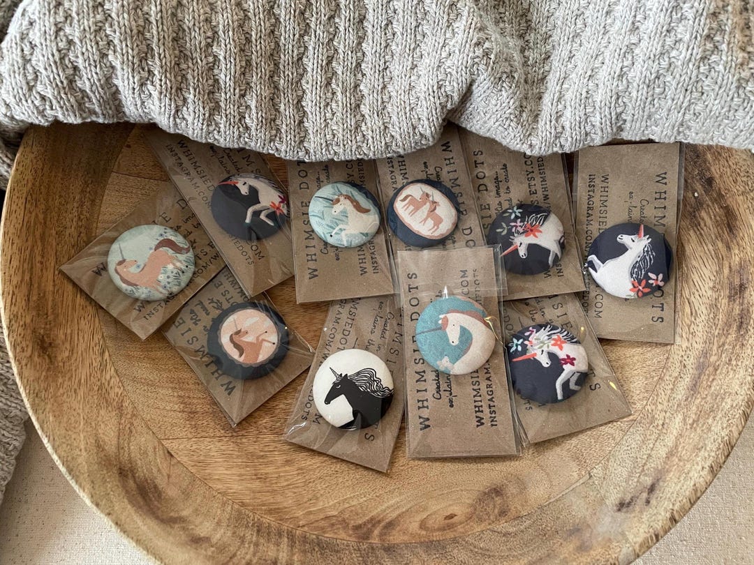 Button Magnet Sets 10 Magnets-individually Packaged for Giftingmessage ...