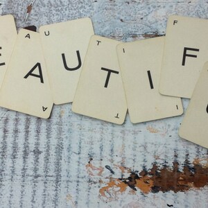 Vintage Alphabet Cards-probe Game Cards - Etsy