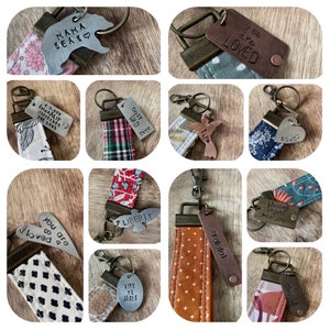 Key Fob Wristlet-customizable-the Blues and Happiness-7 Choices - Etsy
