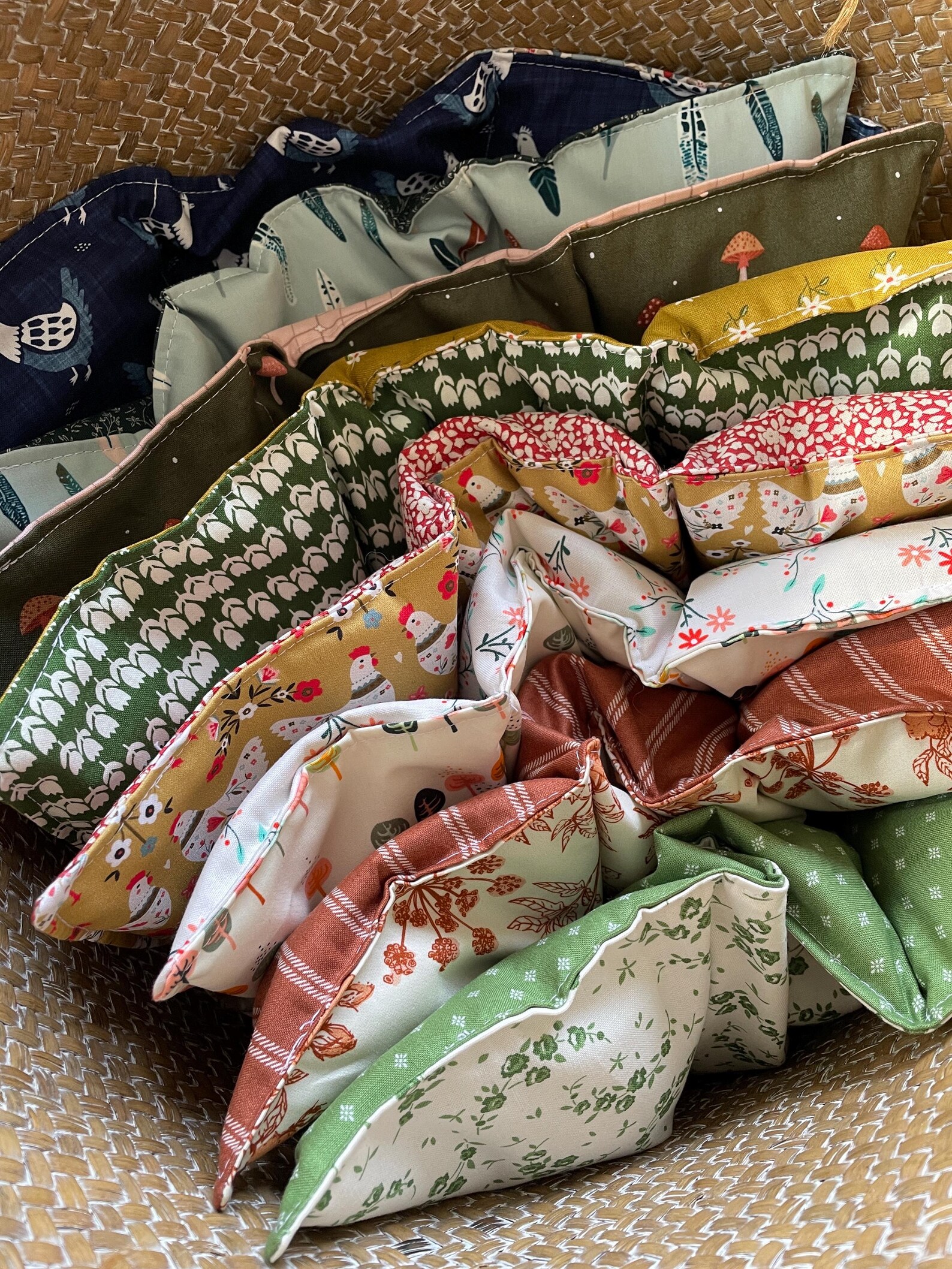 Flax Seed Pack-hot or Cold-medium Long and Wide Style-arthritis Comfort ...