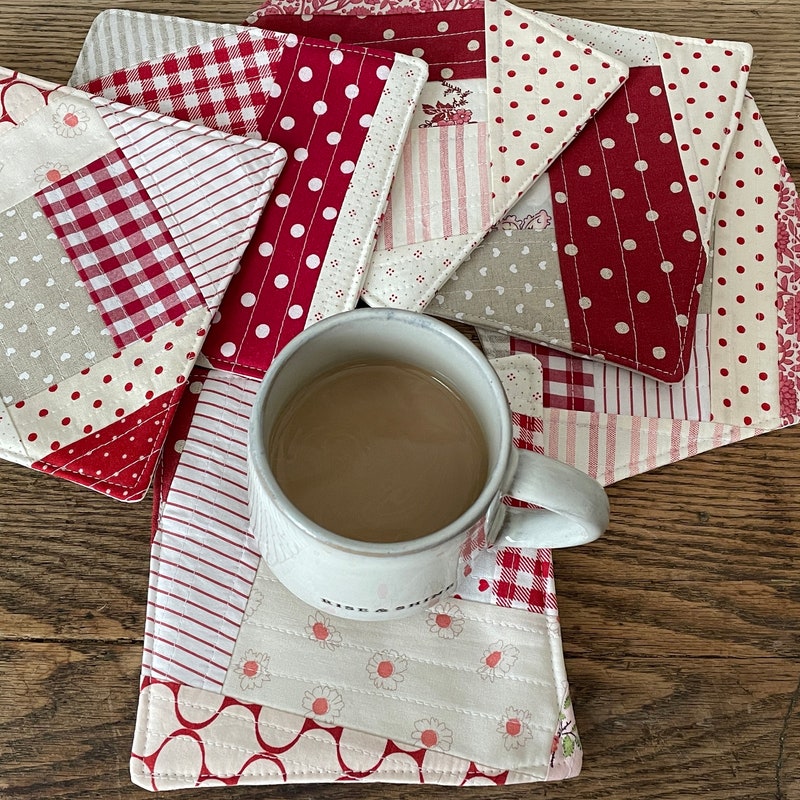 Quilted Mug Rug - Etsy