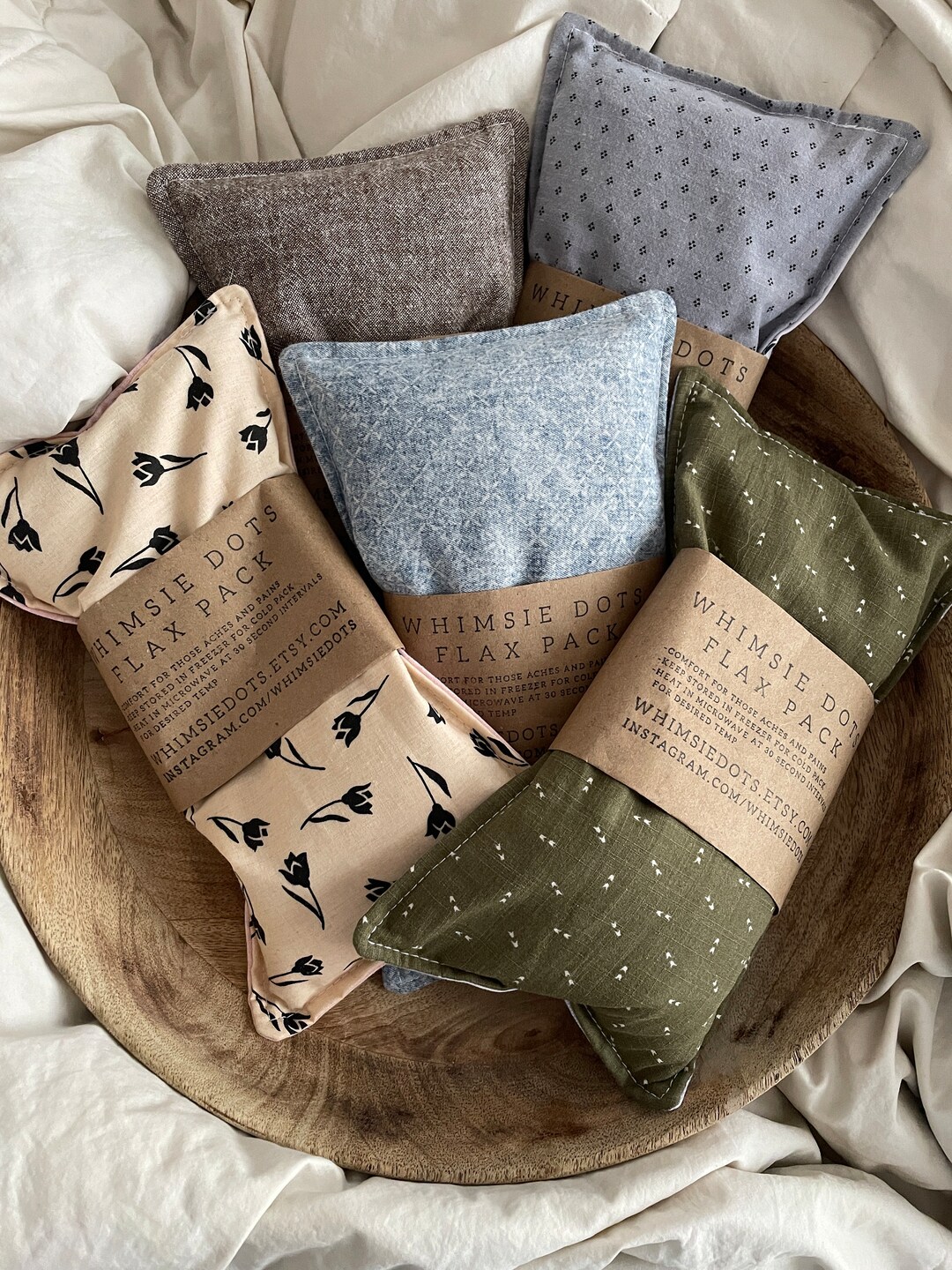 Flax Seed Pack-hot or Cold--arthritis Comfort Therapy-8 Different ...