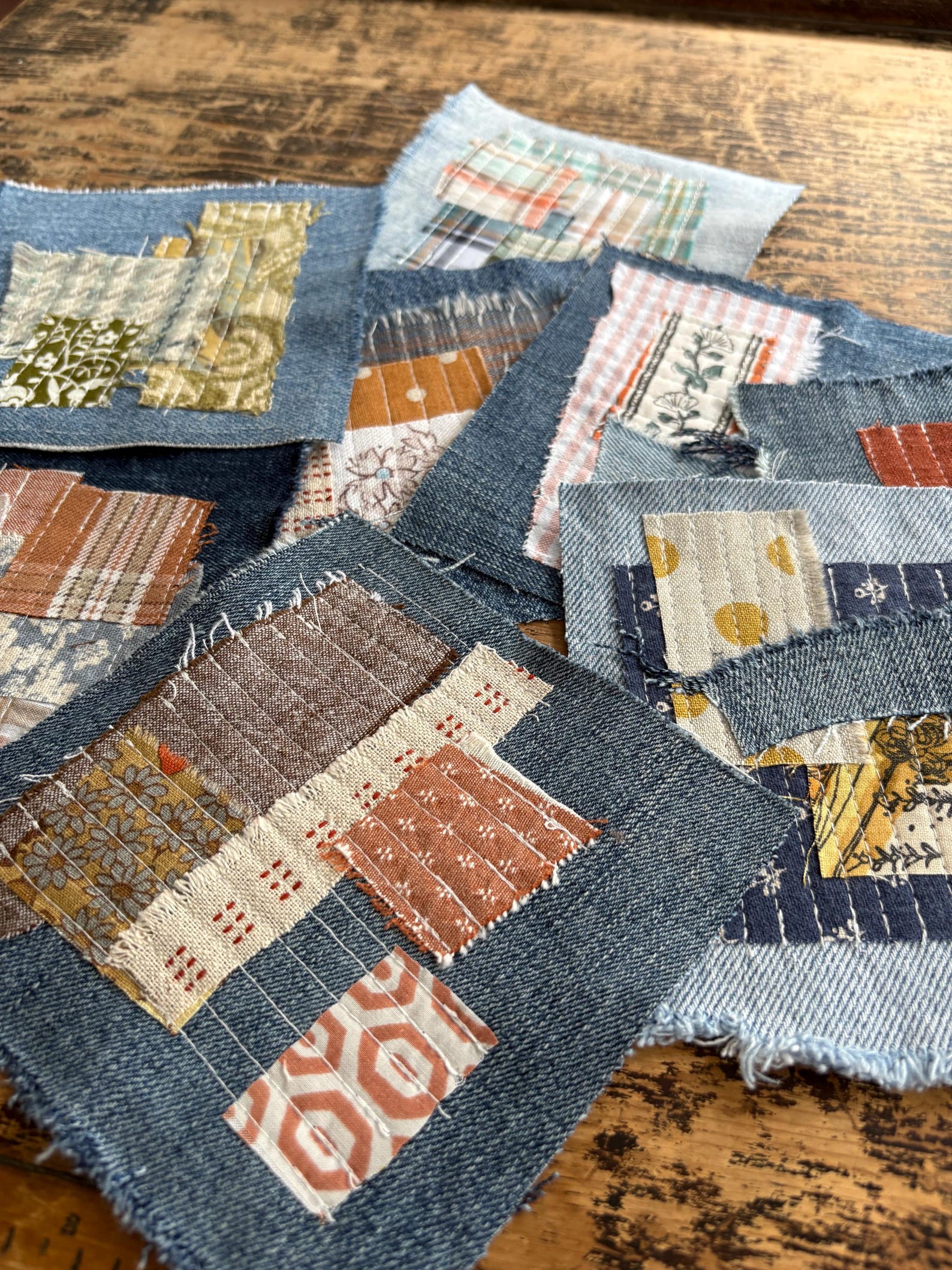 Denim Scrap Patches--the Remade Collection-add a Patch-repurposed ...