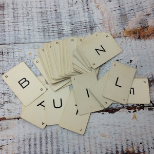 Vintage Alphabet Cards-probe Game Cards - Etsy