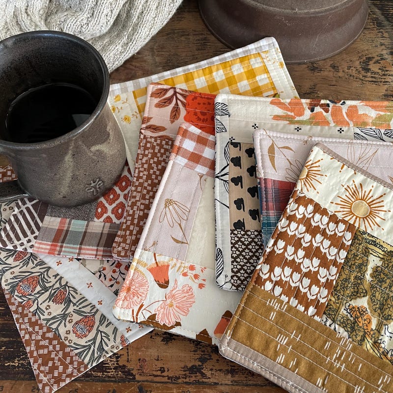 Quilted Mug Rugs - Etsy