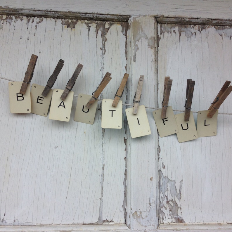 Vintage Alphabet Cards-probe Game Cards - Etsy