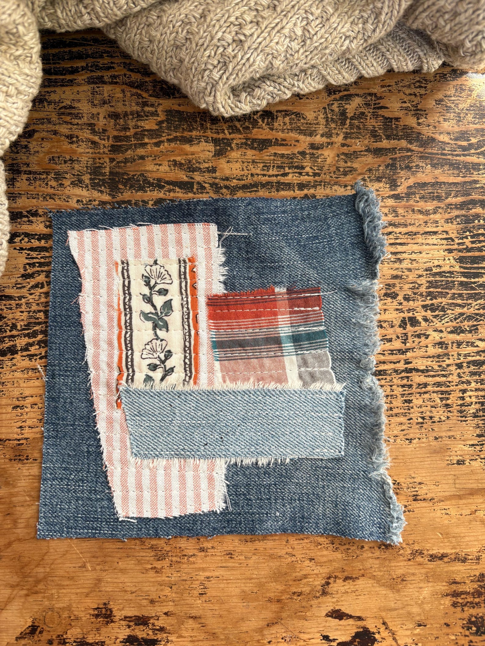 Denim Scrap Patches--the Remade Collection-add a Patch-repurposed ...