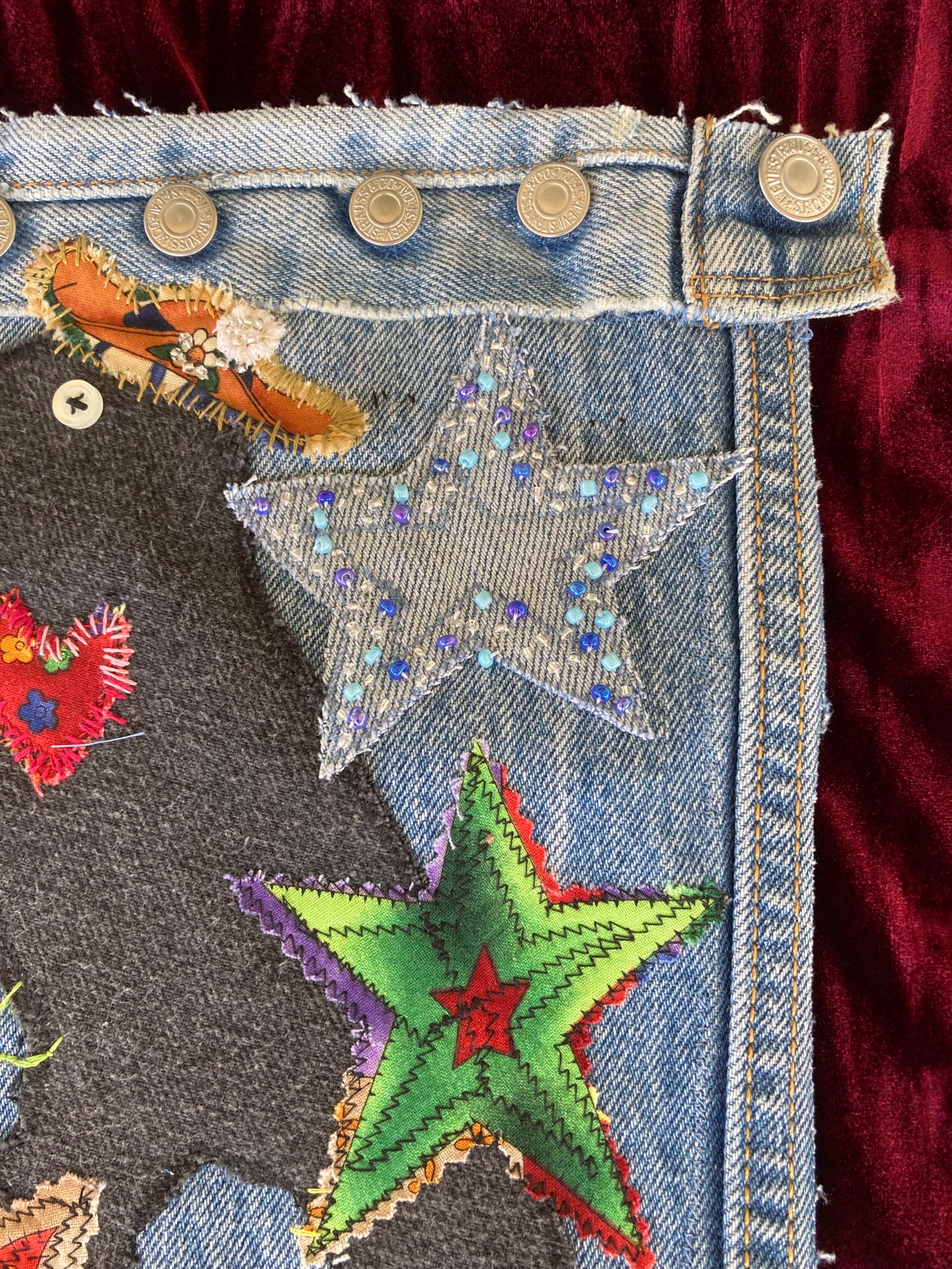 Denim Raven Crow Strawberry Patch for Jeans Fashion Jackets Decor ...