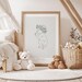 PRINTABLE BIRTH POSTER, Birth Poster 1:1 Scale | Flower Crown Birth ...