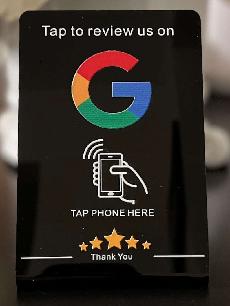 NFC Google Review Stand - Easy, Instant Feedback for Businesses! Boost ...