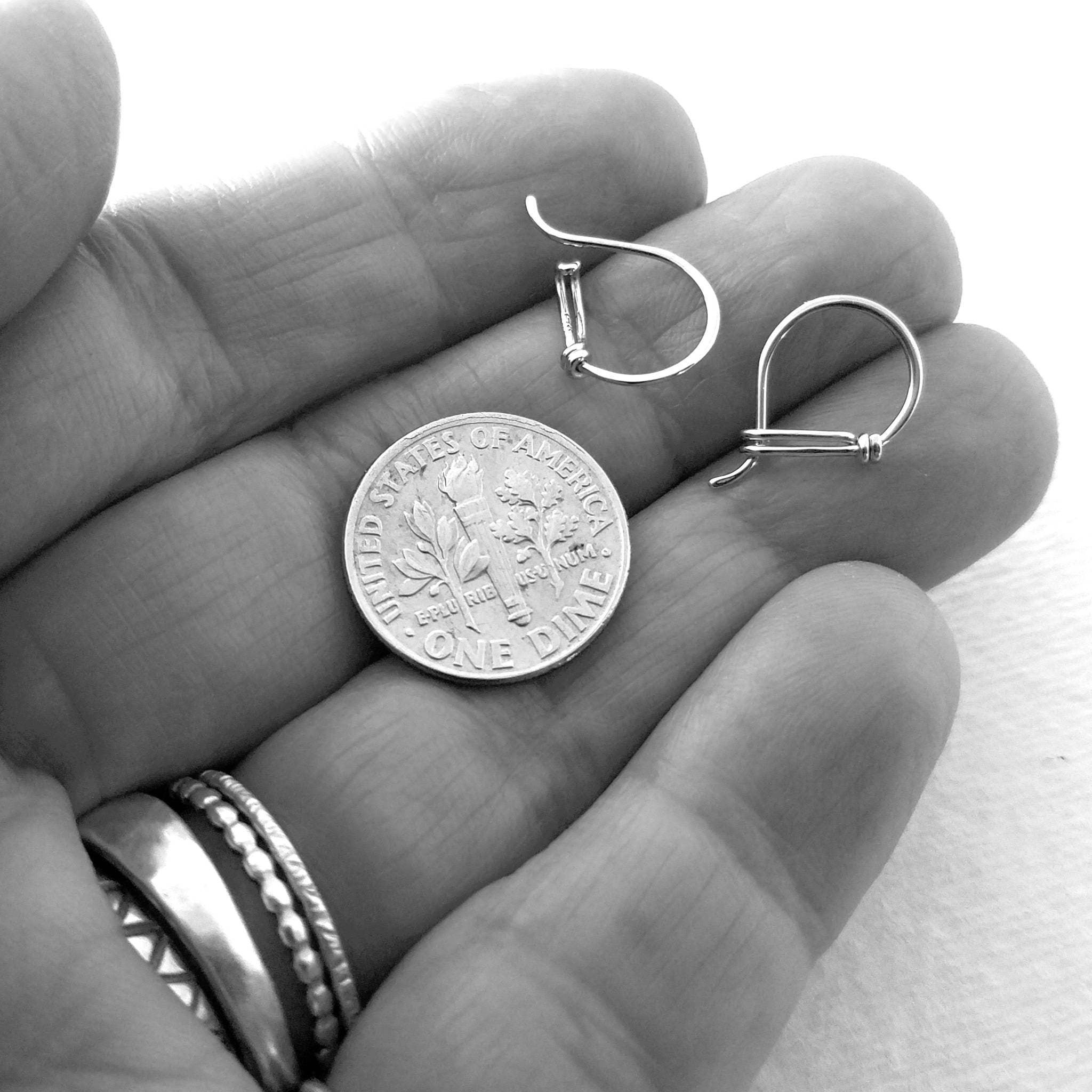 Tiny Silver Hoop Earrings, Sterling Silver Everyday Earring Pair ...