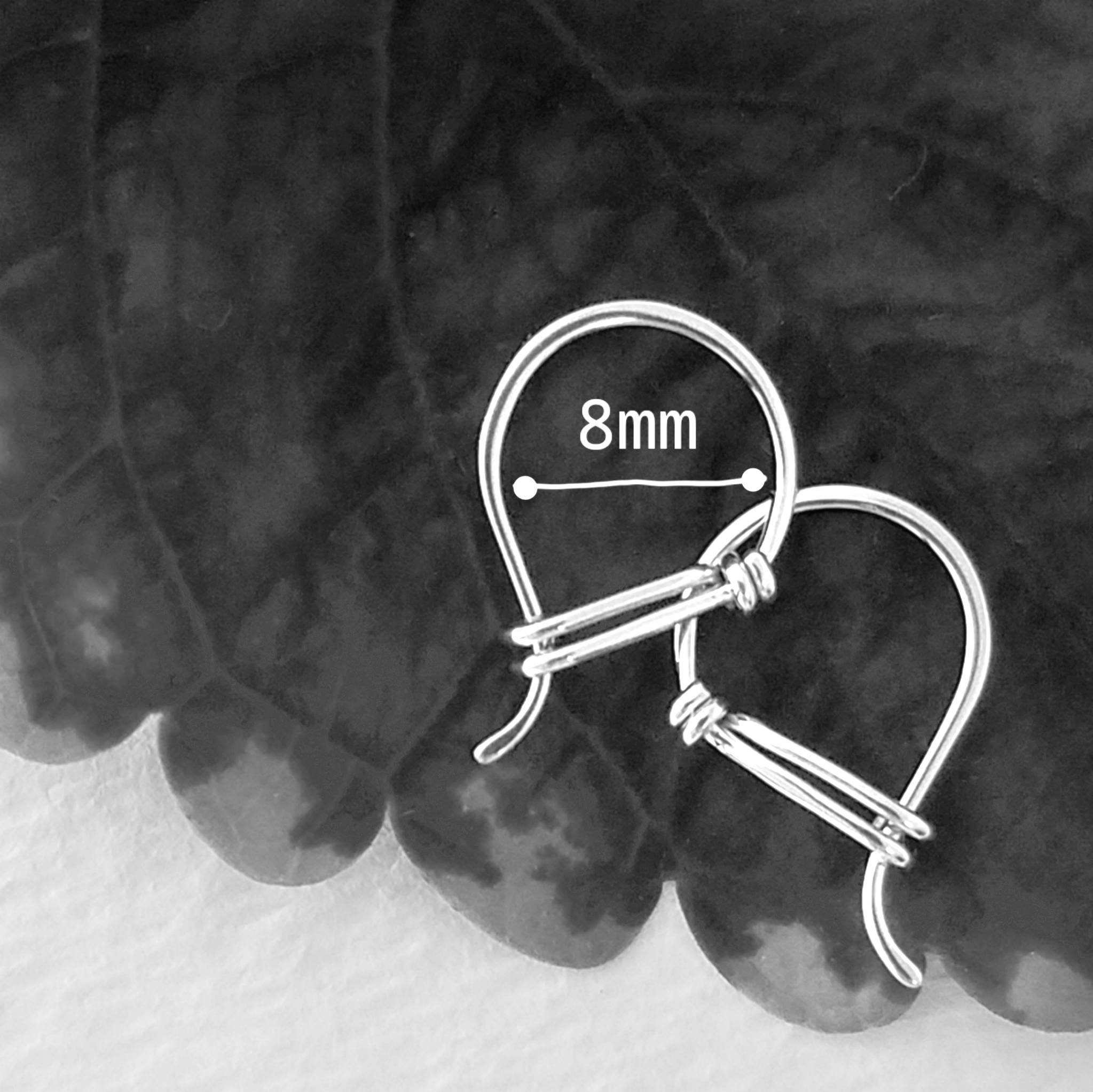 Tiny Silver Hoop Earrings, Sterling Silver Everyday Earring Pair ...