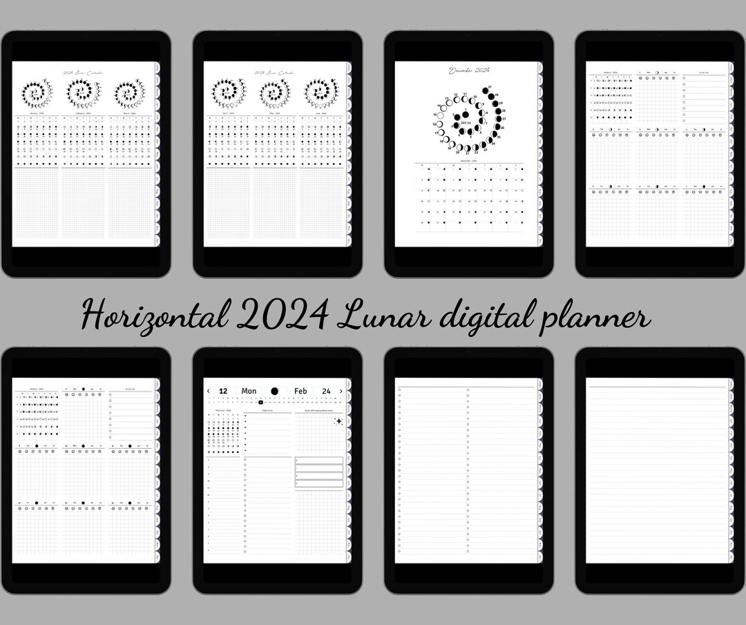 Digital Planner 2024 Planner Ipad Planner Goodnotes Planner Minimalist
