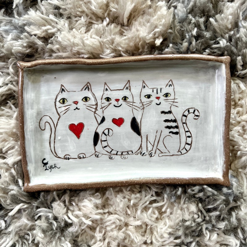 Ceramic Cat Art - Etsy