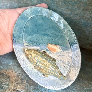 Handmade Whimsical Happy Fat Gator Ceramic Trinket Dish Alligator ...