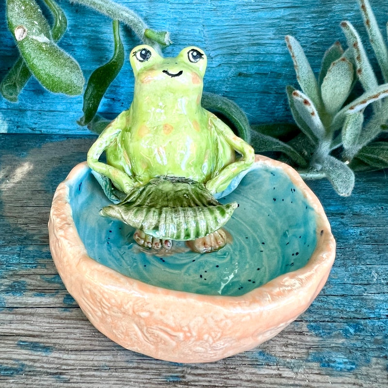Ceramic Frog - Etsy
