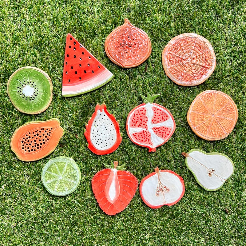 Ceramic Fruit - Etsy