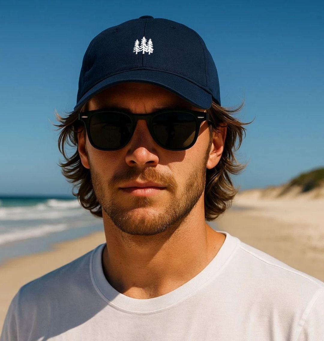 Pine Trees Organic Cotton Cap: Outdoor Adventure Baseball Cap - Etsy