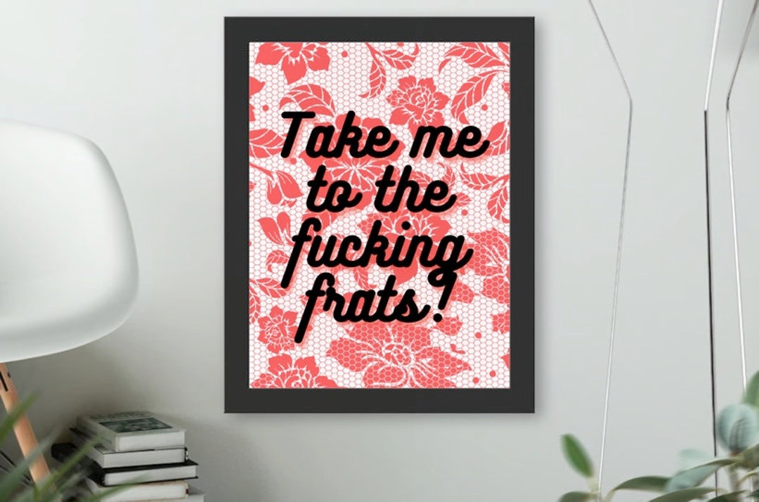 F-in Frats Poster - Etsy