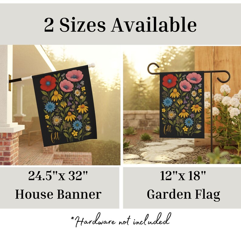 Subtle Anti Trump Floral Garden Flag, FDT Flower Design Banner, Anti ...