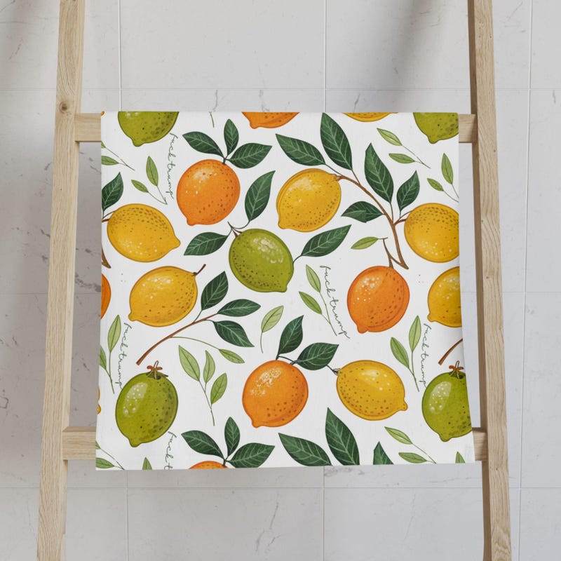 Trump Towel Floral - Etsy