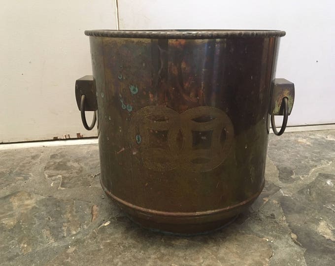 Large Brass Tree Planter Pot / Chinoiserie Chinese / Container - Etsy