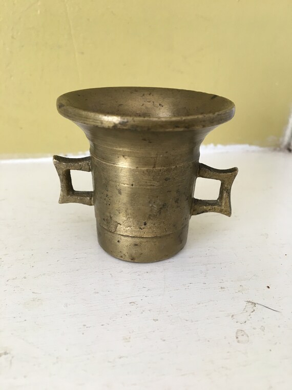 Small Brass Incense Pot / Vintage Brass Mortar / Small Brass - Etsy