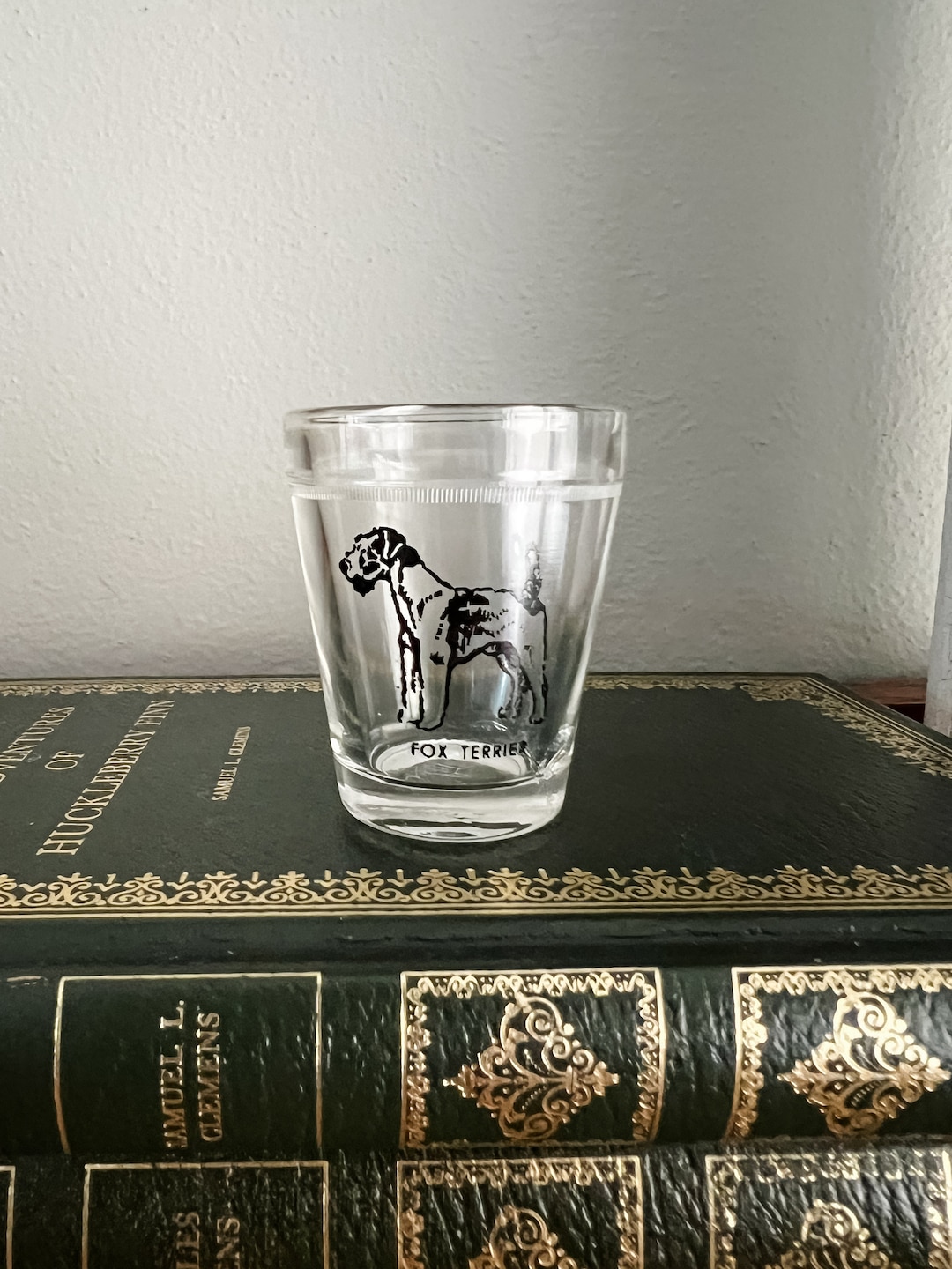 Vintage Hazel Atlas Fox Terrier Dog Shot Glass Toothpick Holder - Etsy