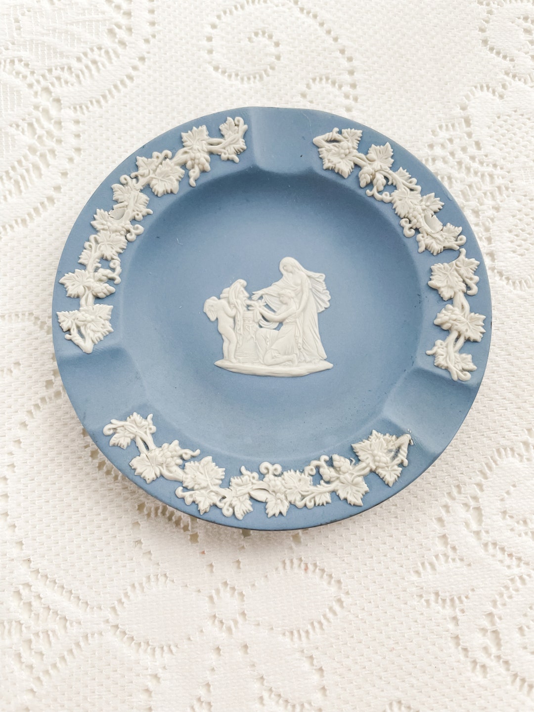 Wedgewood Blue Jasperware Plate With Neoclassical Design - Etsy