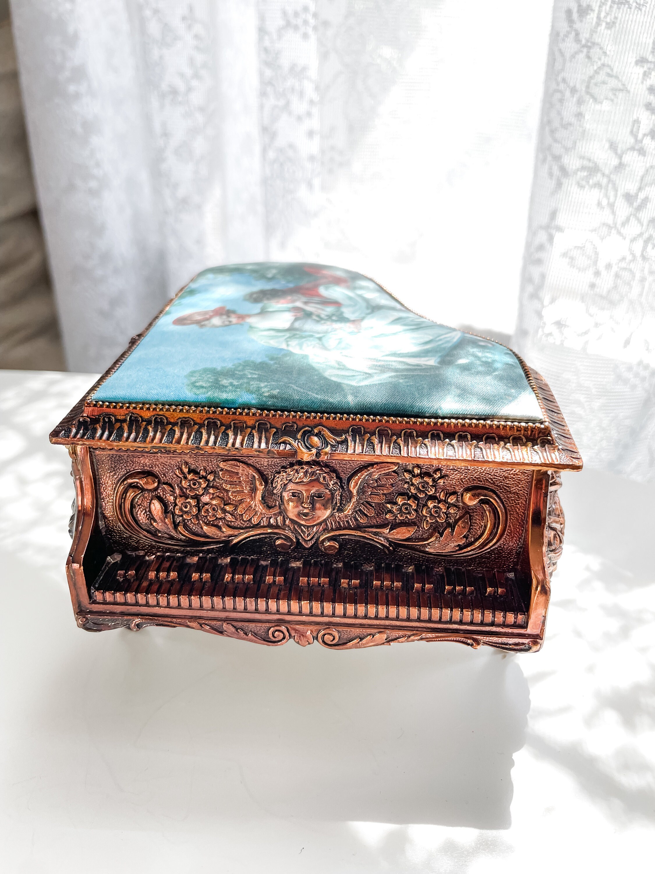 Gilded Piano Music Box - Etsy
