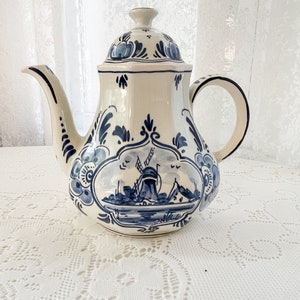 Delfts Handwerk Holland Teapot 282, Blue and White Tea Pot - Etsy