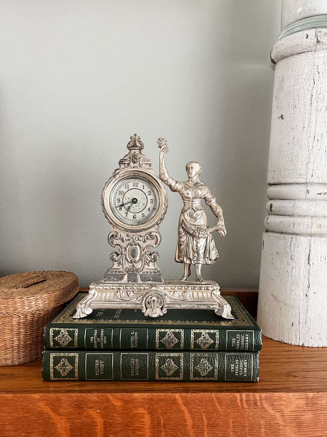 Antique Ansonia Figural Mantel Clock Circa Late 1800s - Etsy