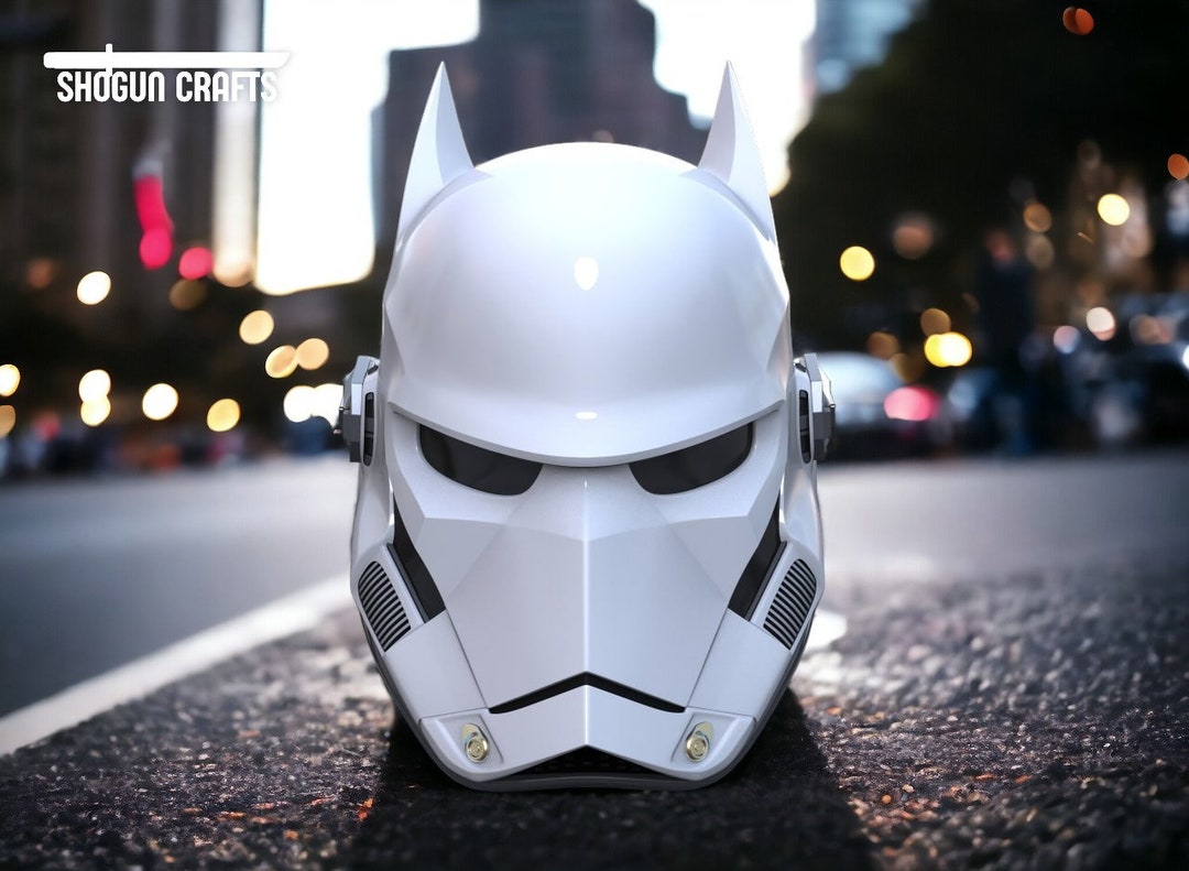 Batman Stormtrooper Helmet 3D STL Files Bat Trooper Cosplay Helmet 3D ...