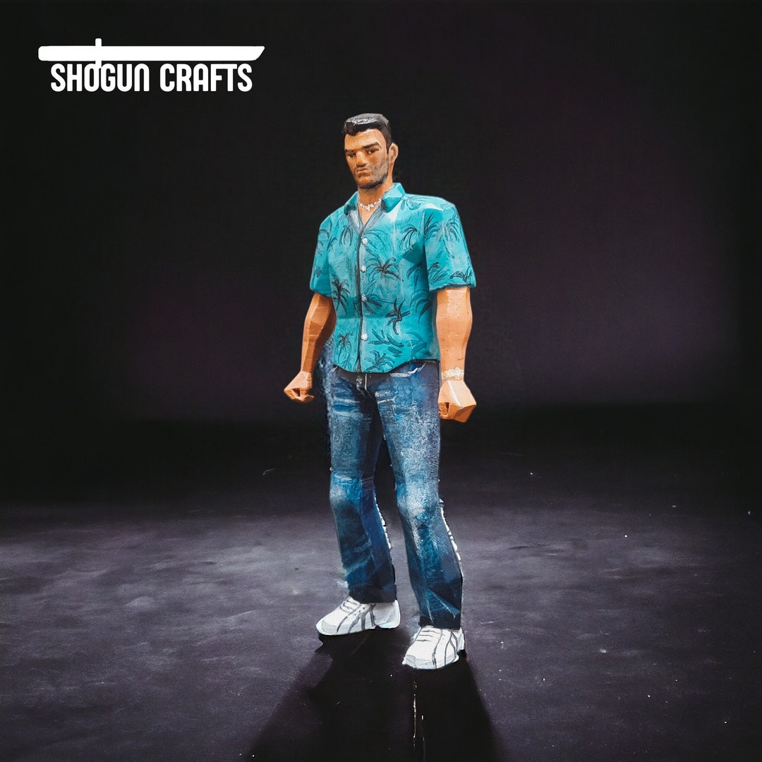 Tommy Vercetti Figure 3D Stl Files GTA Vice City Tommy Vercetti Statue ...