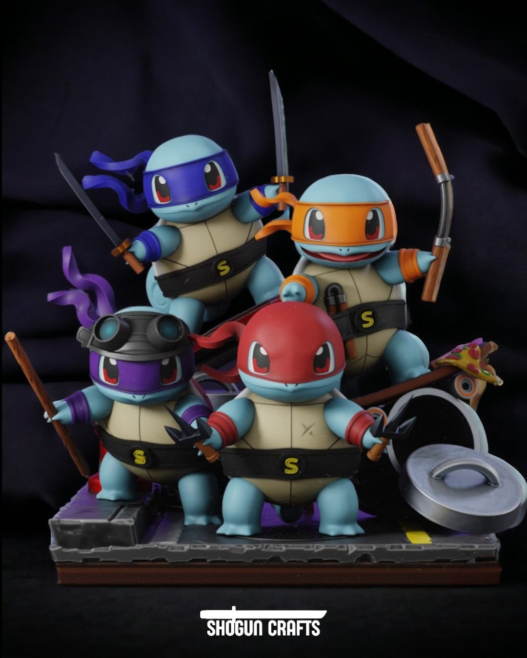 TMNS Teenage Mutant Ninja Squirtle Figure 3D Stl Files TMNT Squirtle ...